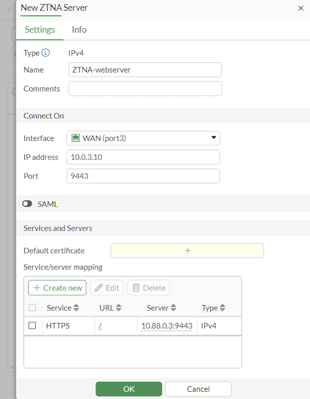 ZTNA HTTPS access proxy example | FortiGate / FortiOS 7.6.2 | Fortinet Document Library